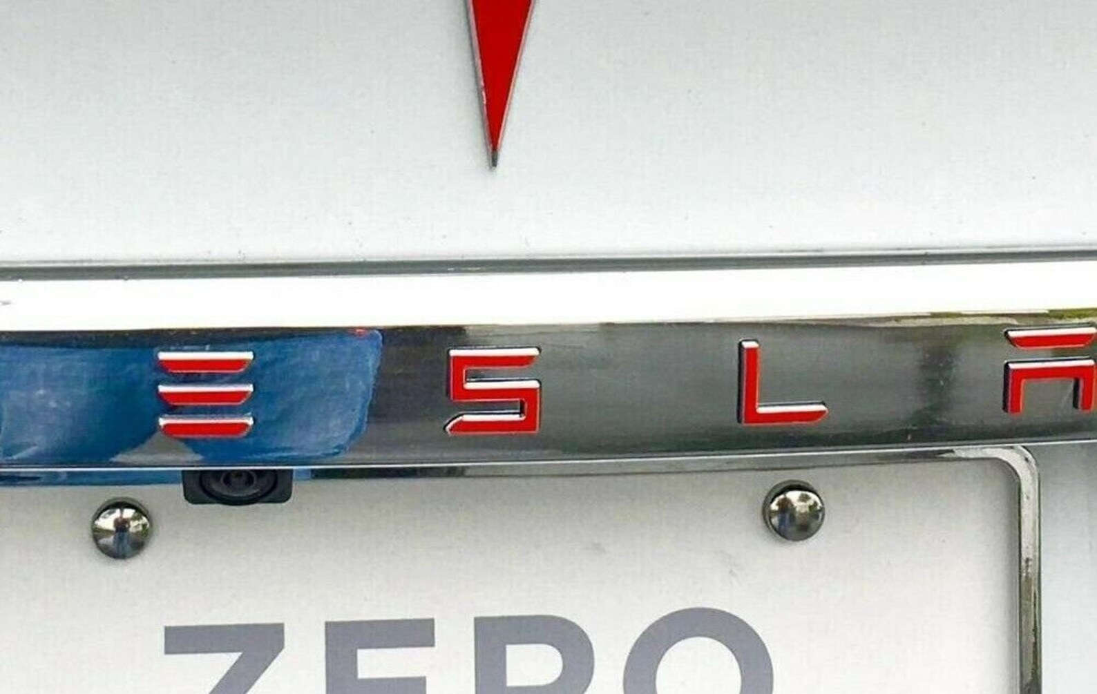 Tesla Model S / Model X Tailgate Trunk Badge Letters Logo 3M Vinyl ...