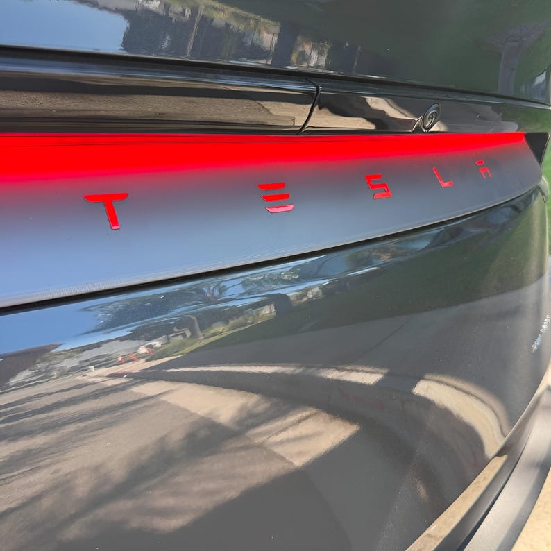 2pcs Tesla 2026+ Juniper Model Y Trunk Letters Emblem 3M Sticker Vinyl ...