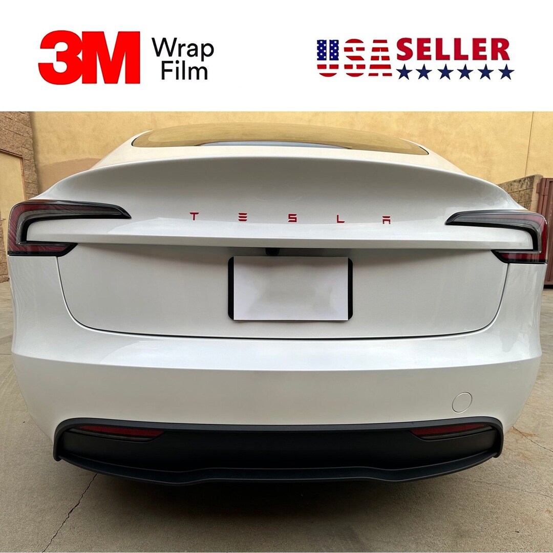 2pcs Tesla 2024+ Highland Model 3 Trunk Letters Emblem 3M Sticker Vinyl ...