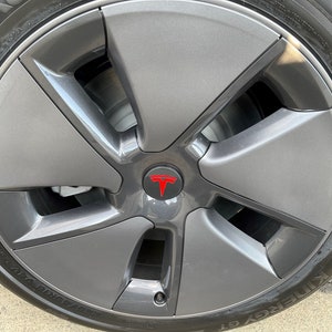Tesla Model 3 Badge Emblem Logo 3M Vinyl Wrap Decal Sticker Bundle 12 ...