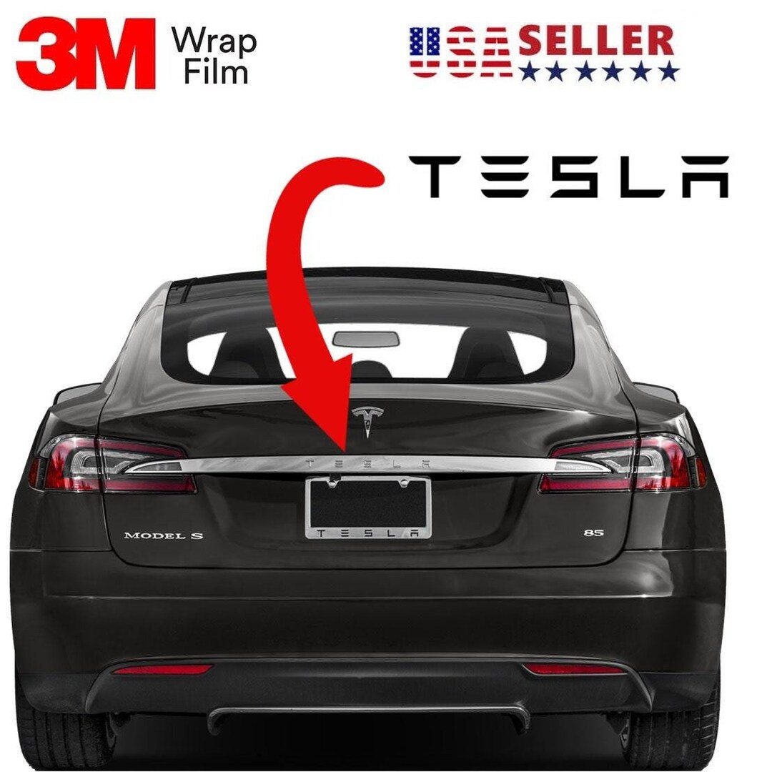 Tesla 2012 - 2016 Model S Tailgate Trunk Letters 3M Vinyl Decal Sticker ...
