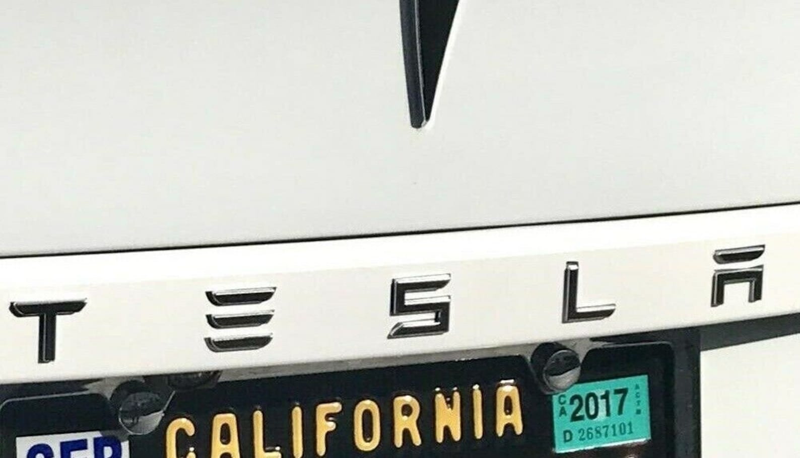 Tesla Model S / Model X Tailgate Trunk Badge Letters Logo 3M Vinyl ...