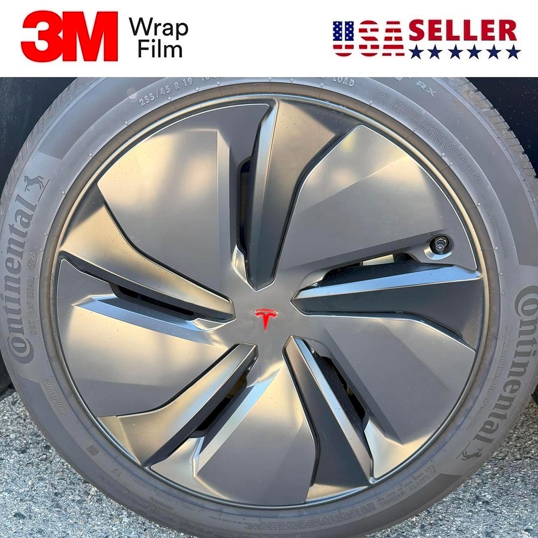 Tesla Model Y 2025+ Juniper Wheel Rim Emblem Badge Sticker Vinyl Decal ...