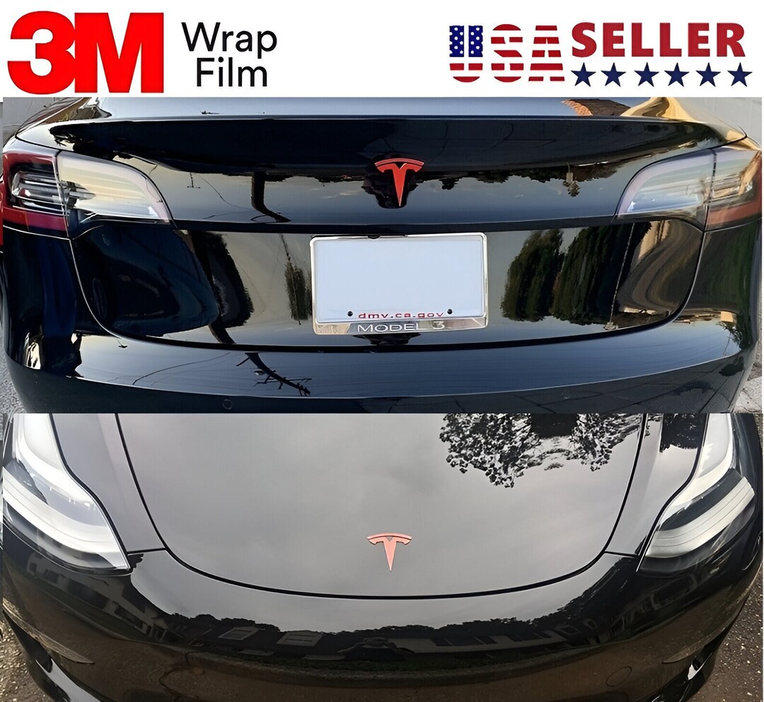 Tesla Model 3 Trunk / Frunk Emblem Badge Logo 3M 1080 Sticker Vinyl ...