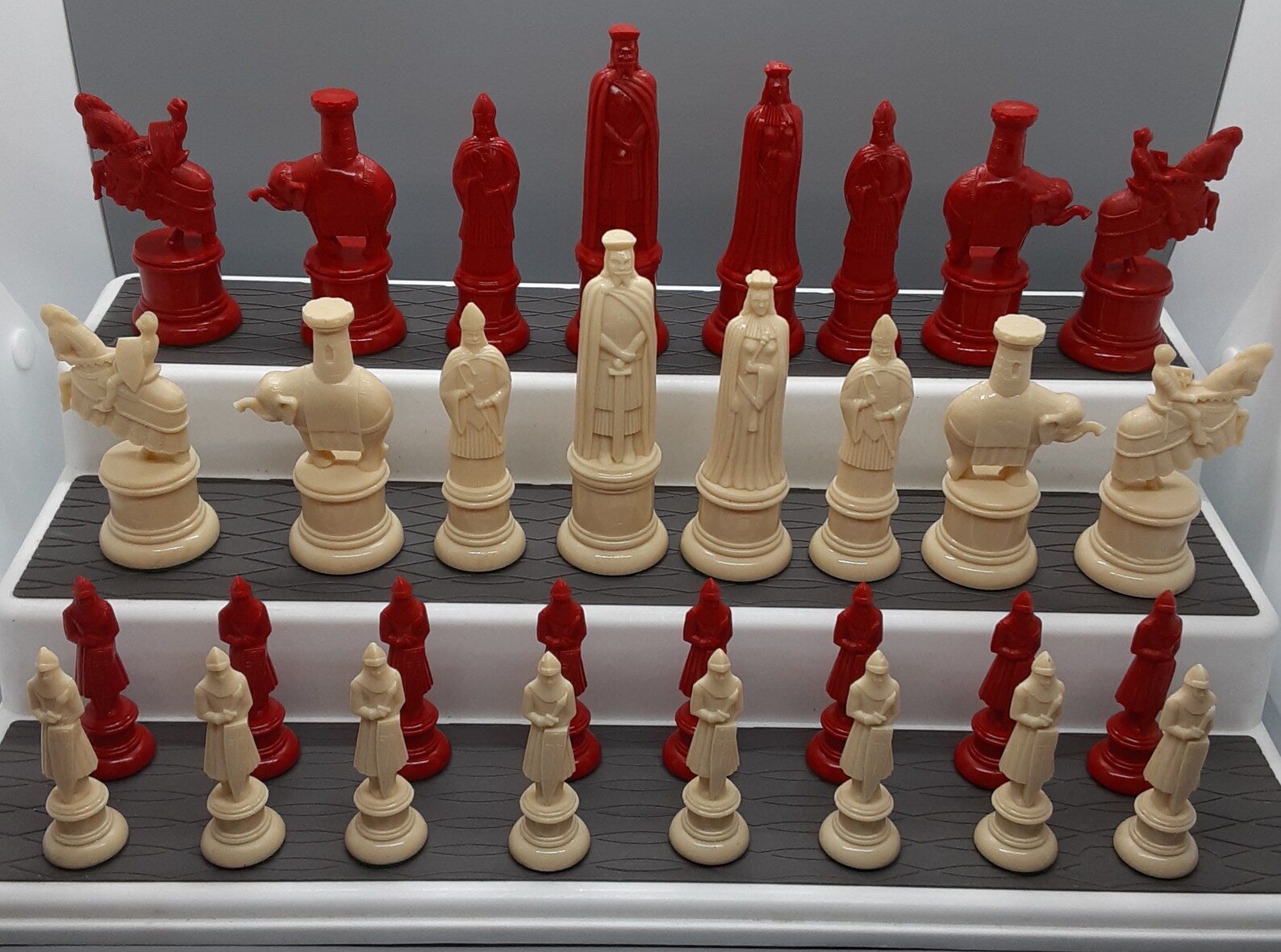 Vtg Genuine KINGSWAY Florentine Chess Set Replica 11th Century - Etsy