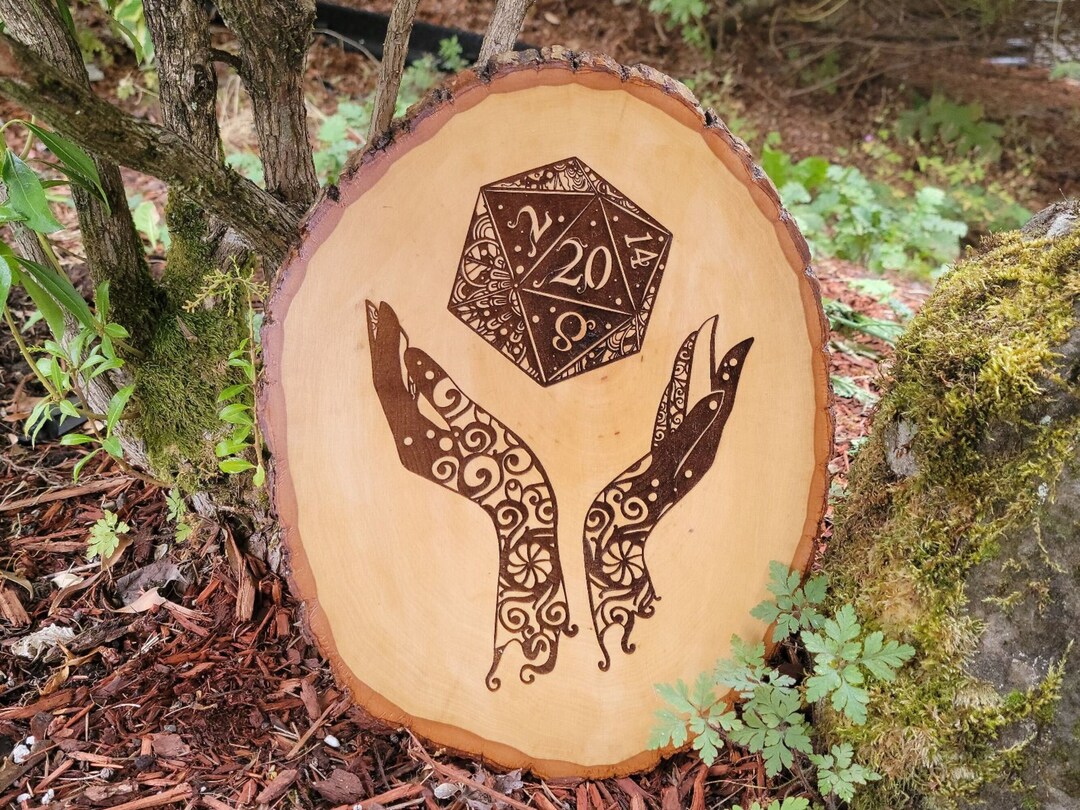 Holy Crit Nerdy Dnd Live Round Wood Sign. - Etsy