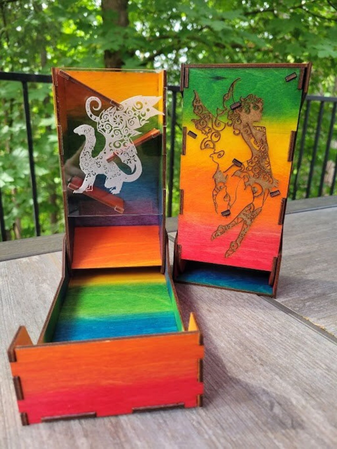 Handmade Wooden Dice Tower for Tabletop Gaming - Etsy