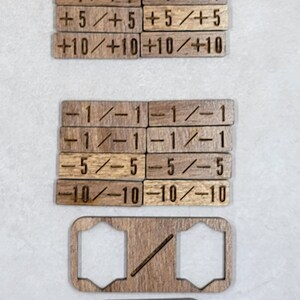 Handcrafted Wooden Ability Tokens / Counters for Magic: the Gathering ...