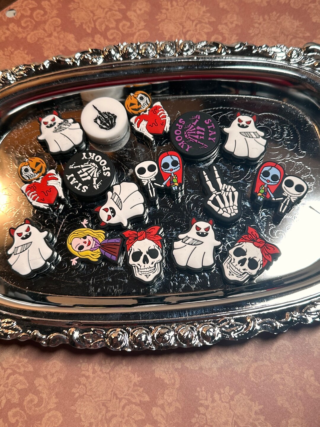 Halloween and Goth Themed Focal Beads (set of 16) - Etsy