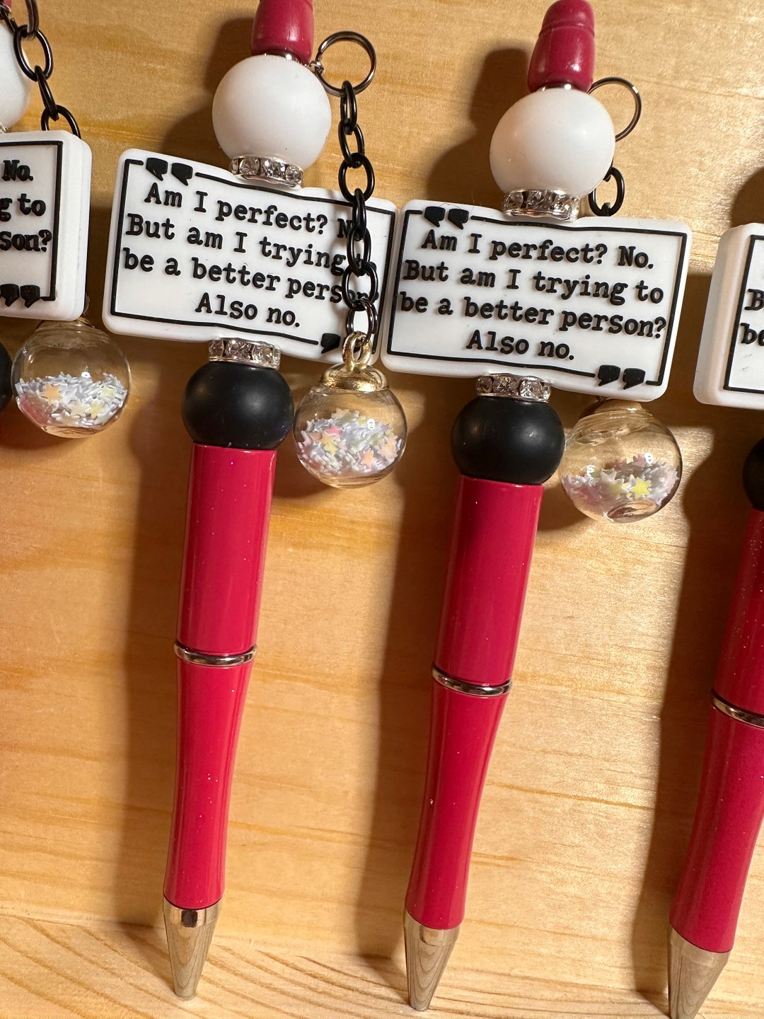 Am I Perfect - Focal Bead Pen - Etsy