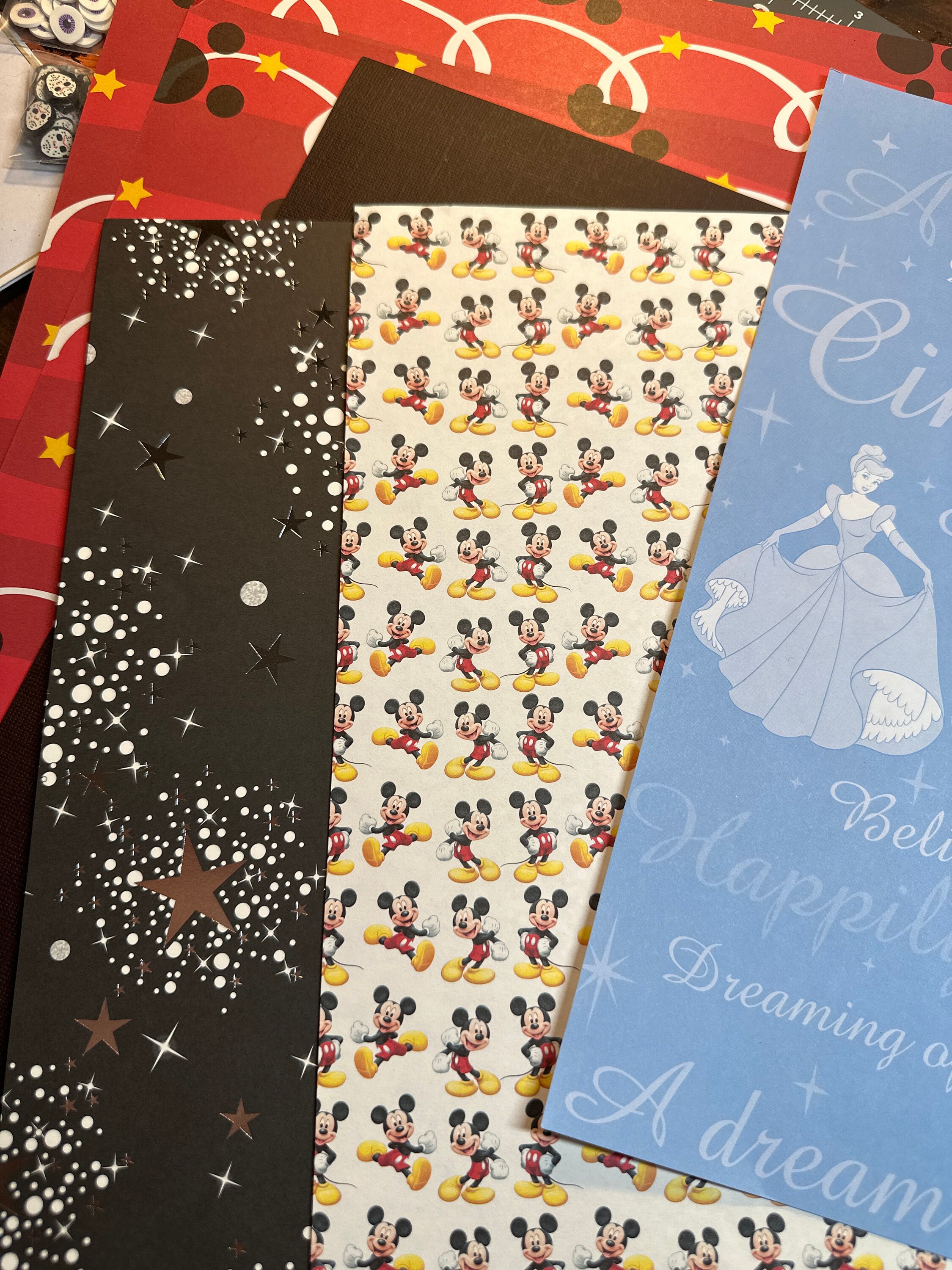 Mickey Mouse / Disney Paper and Sticker Bundle - Etsy