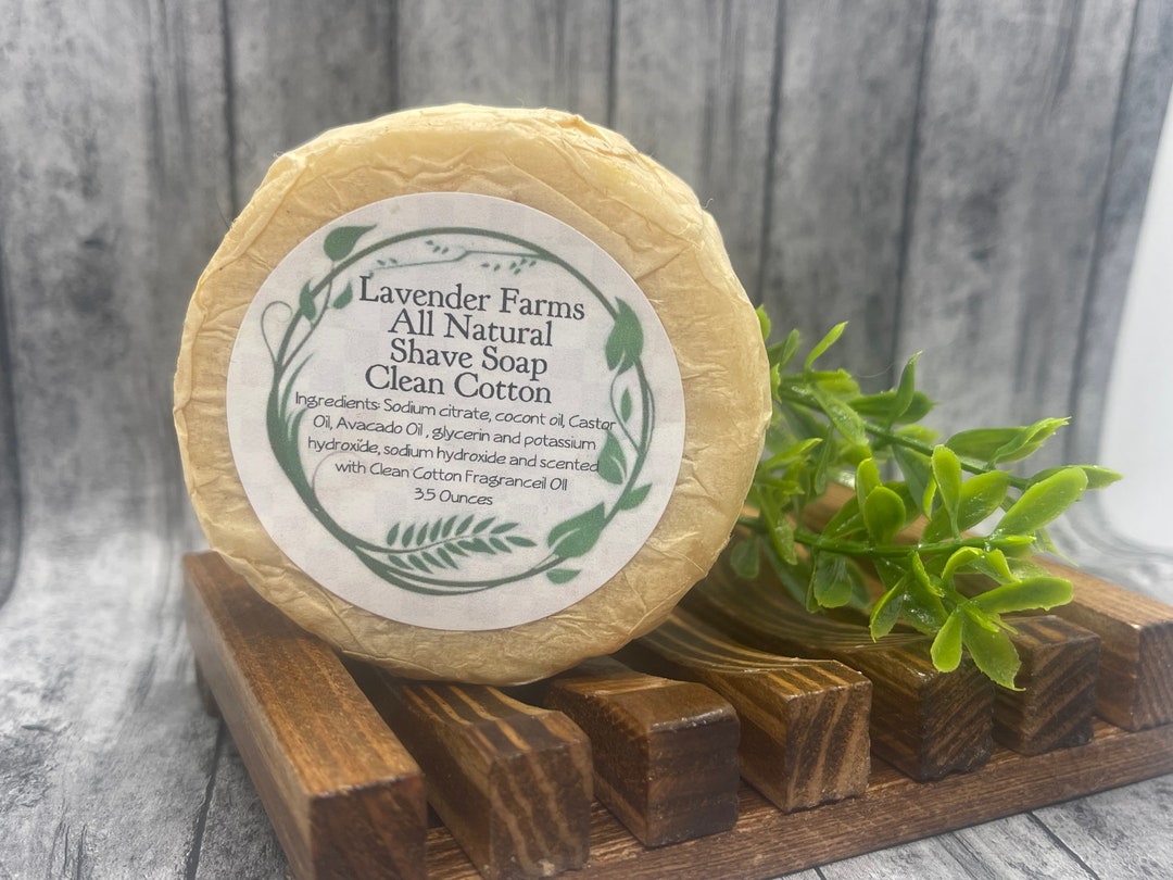 All Natural Shaving Soap: Lavender Scented, Rich Lather - 3.5 Oz Bar - Etsy