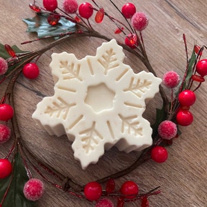 Snowflake Soap Bar , Stocking Stuffer, Gift Basket, Office Gift ...