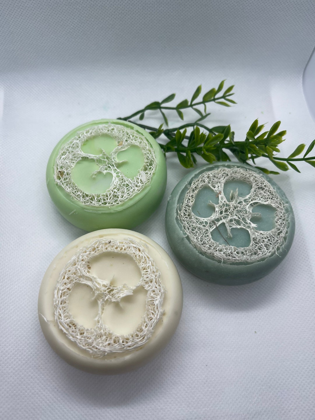 Loofah Exfoliating Soap Bar: Tallow, Olive Oil & Coconut Milk - Etsy