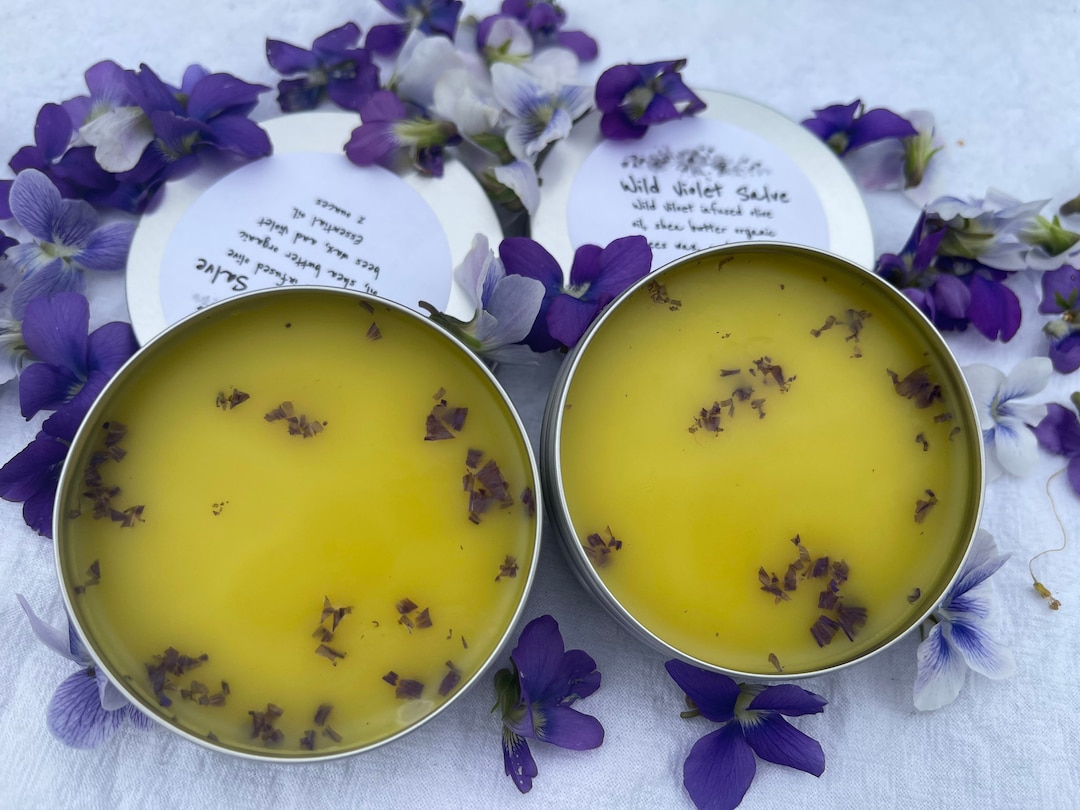 Wild Violet Salve: All Natural Herbal Ointment - Dry & Sensitive Skin ...