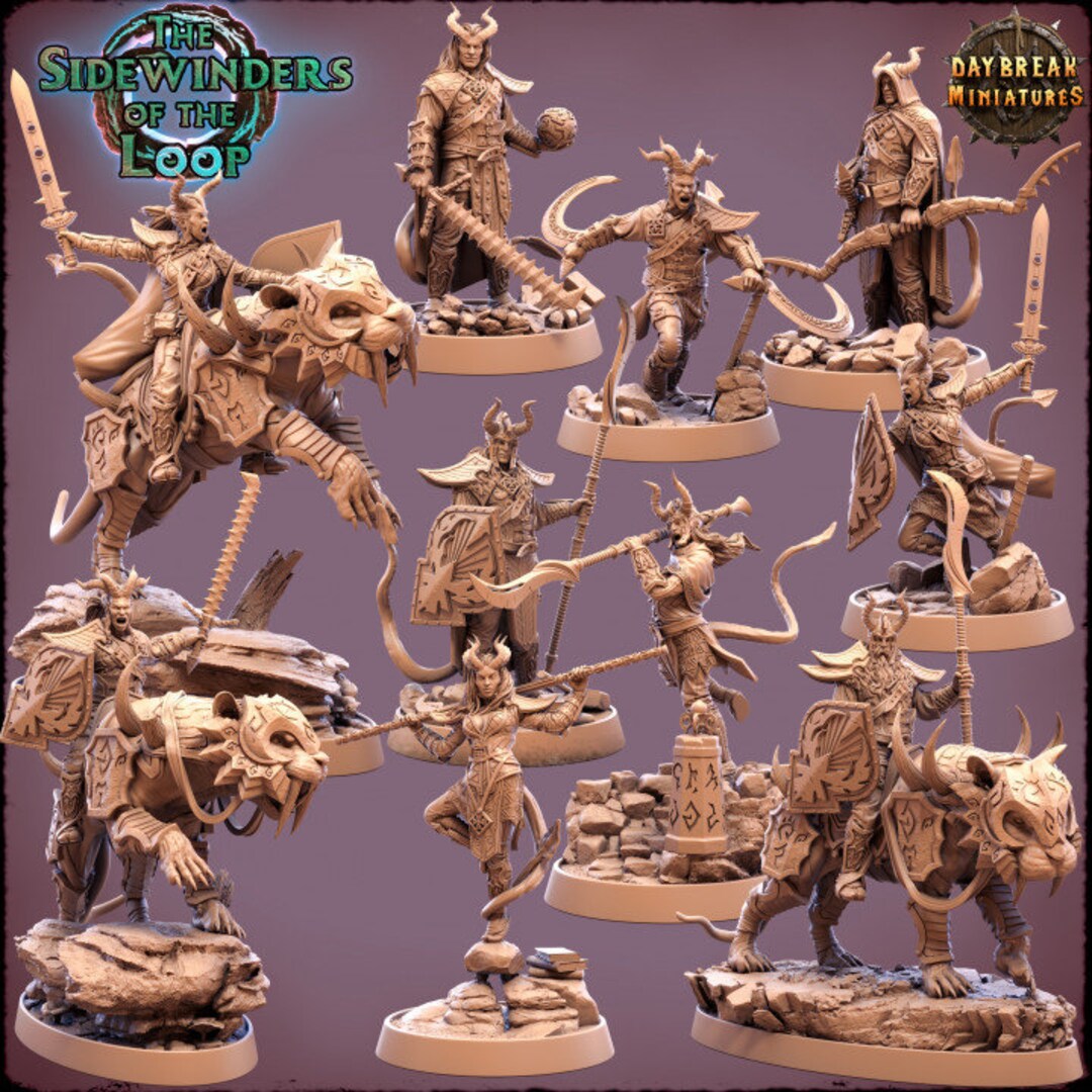 Tiefling Miniatures: Sidewinders of the Loop by Daybreak Miniatures (9 ...