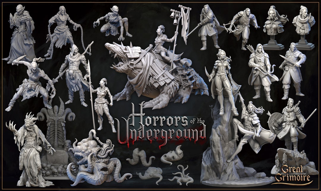 Eldritch Monster Miniatures: Horrors of the Underground by Great ...