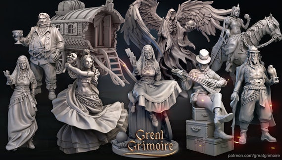 The Caravan by Great Grimoire 7x Miniatures Available - Etsy