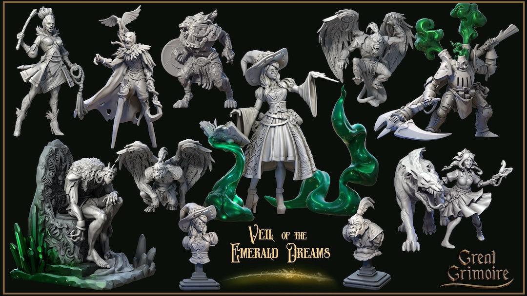 Gothic Horror Miniatures: Veil of the Emerald Dreams by Great Grimoire ...