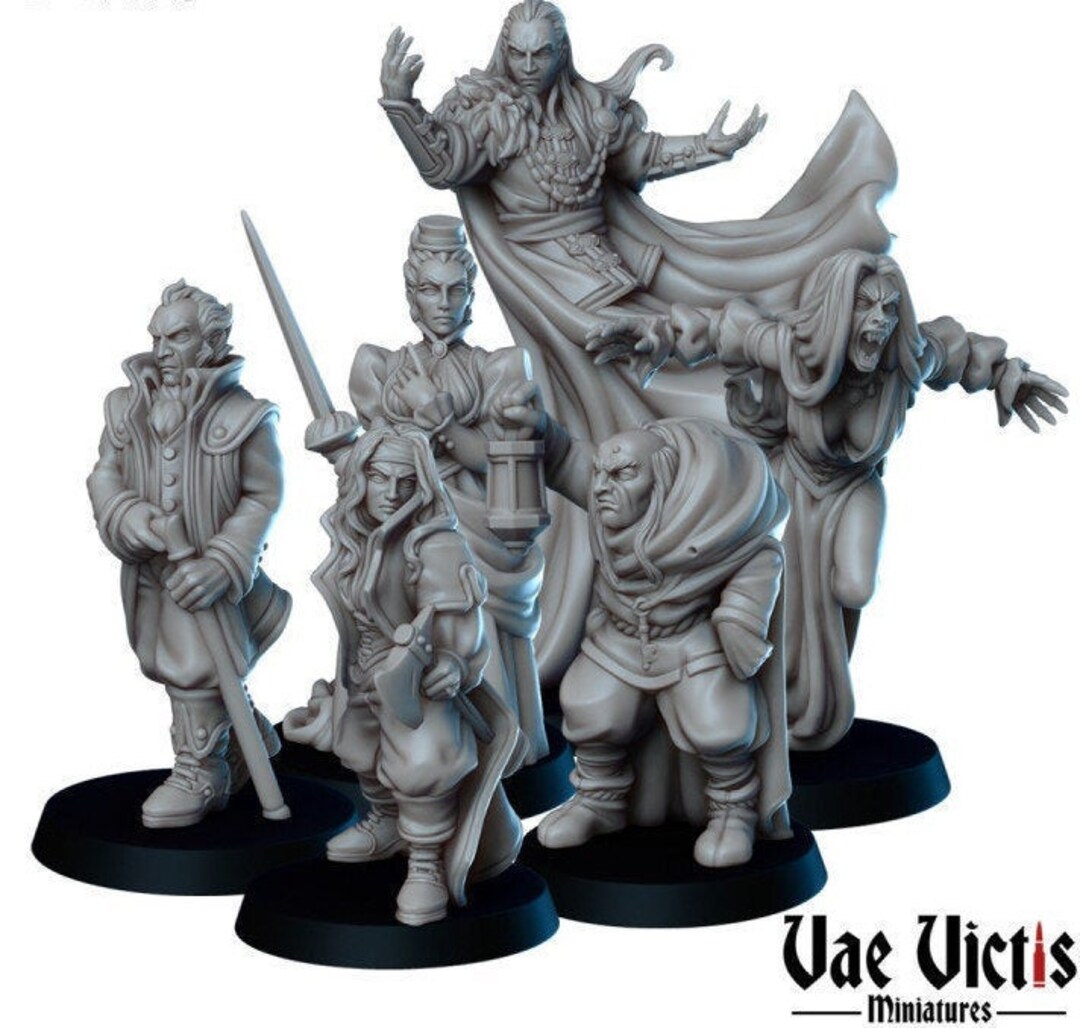 Vampire Miniatures: Gothic Horror Tale Set - 28mm Scale - Etsy