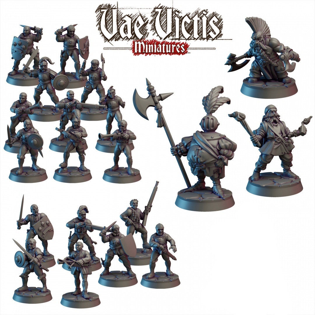 Modular Mercenary Miniatures: Blood and Gold Vol 3 by Vae Victis (9x ...