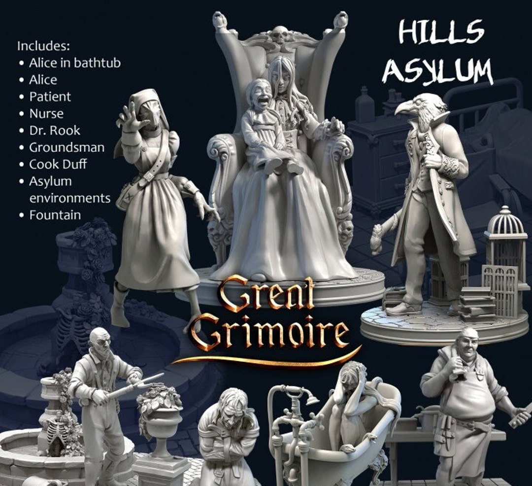 Psychological Horror Miniatures: Wicked Hills Asylum Set by Great ...