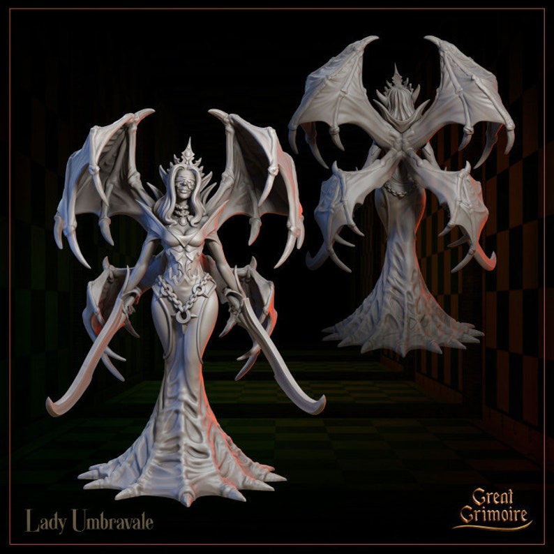 Celestial Gambit Demon Miniatures: Shadowborn Vanguard, 32mm Scale - Etsy
