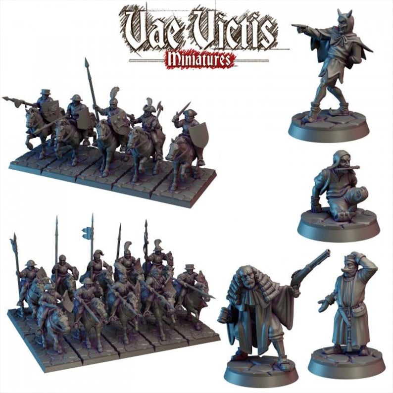 Light Cavalry Miniatures: 28mm Scale Unpainted Miniatures by Vae Victis ...
