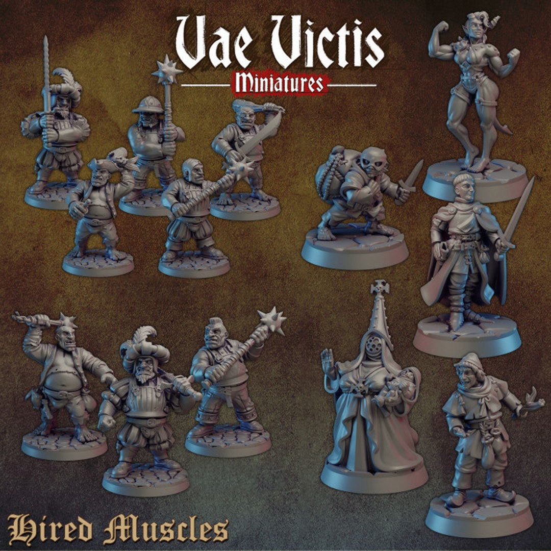 Modular Ogre Miniatures: Hired Muscle Set by Vae Victis - Etsy