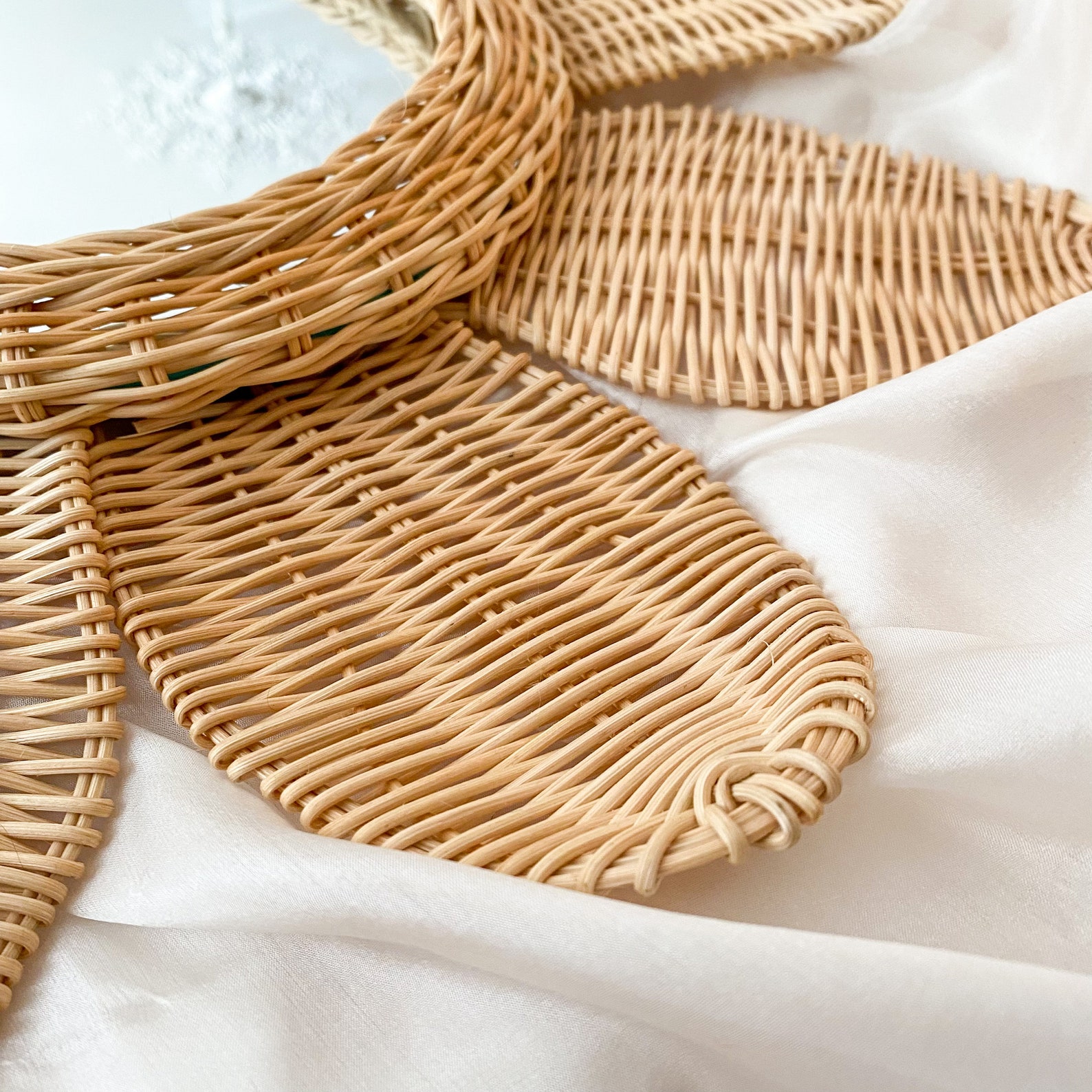 Daisy Rattan Mirror Flower Boho Home Decor Wall Natural Art - Etsy