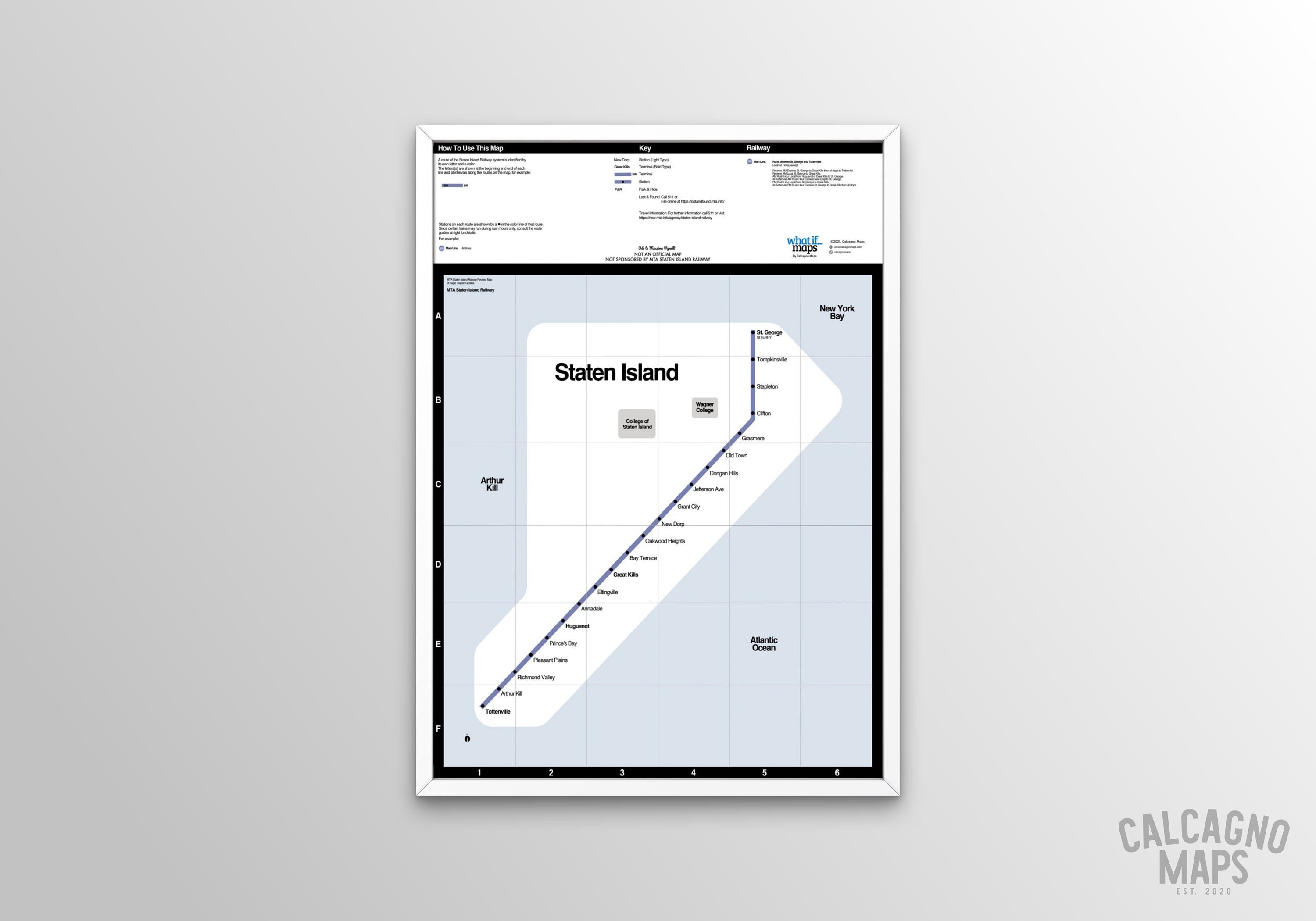 Staten Island Railway Map