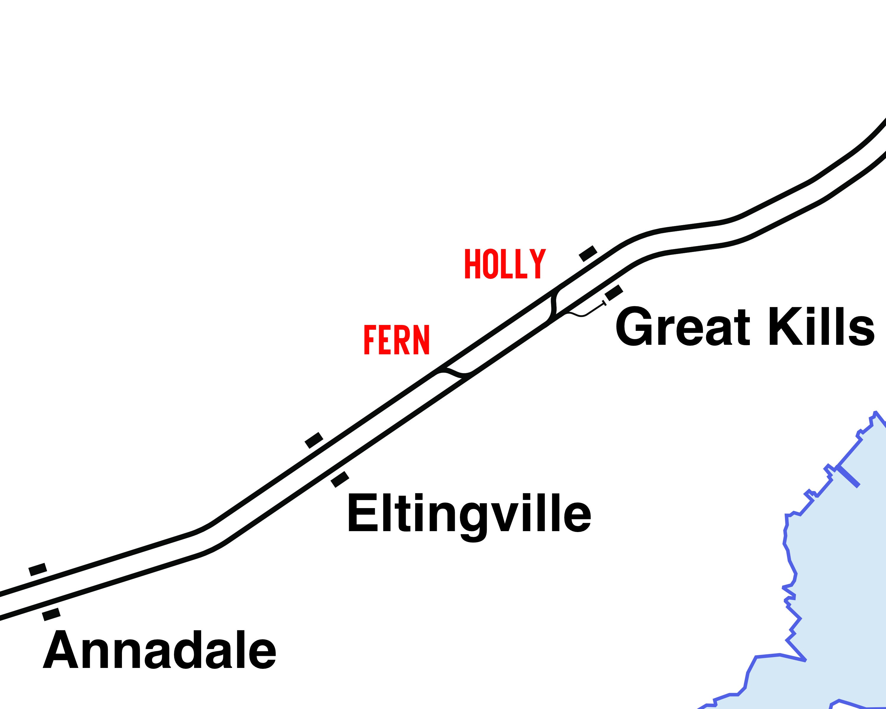 Staten Island Railway Track Map - Etsy