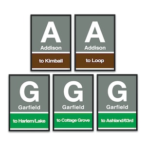 Chicago CTA L Station Signs (all Stations Available!) - Etsy