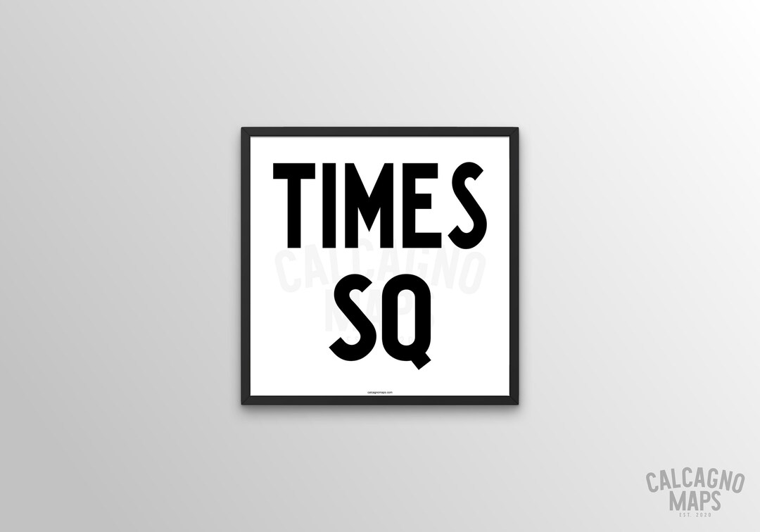 Old New York City Subway Pillar Signs in Print - Etsy