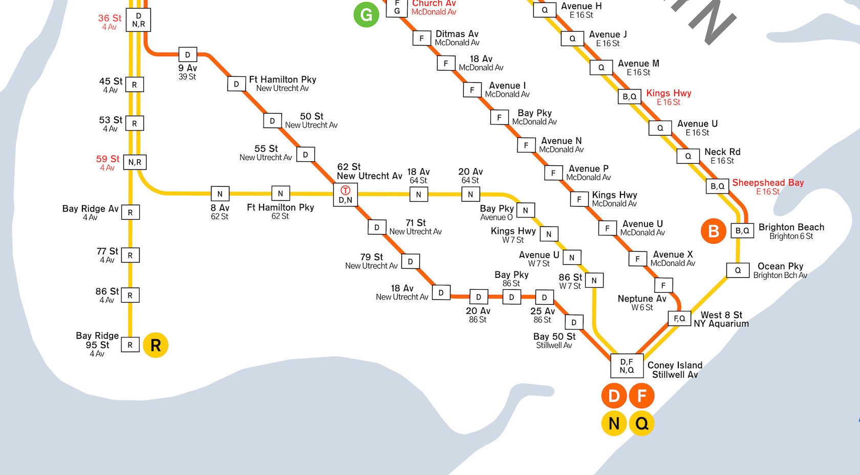 1967-1971 NYC Subway Map With Today's Services & Colors! - Etsy