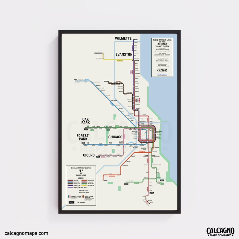 Chicago Subway Train - Etsy