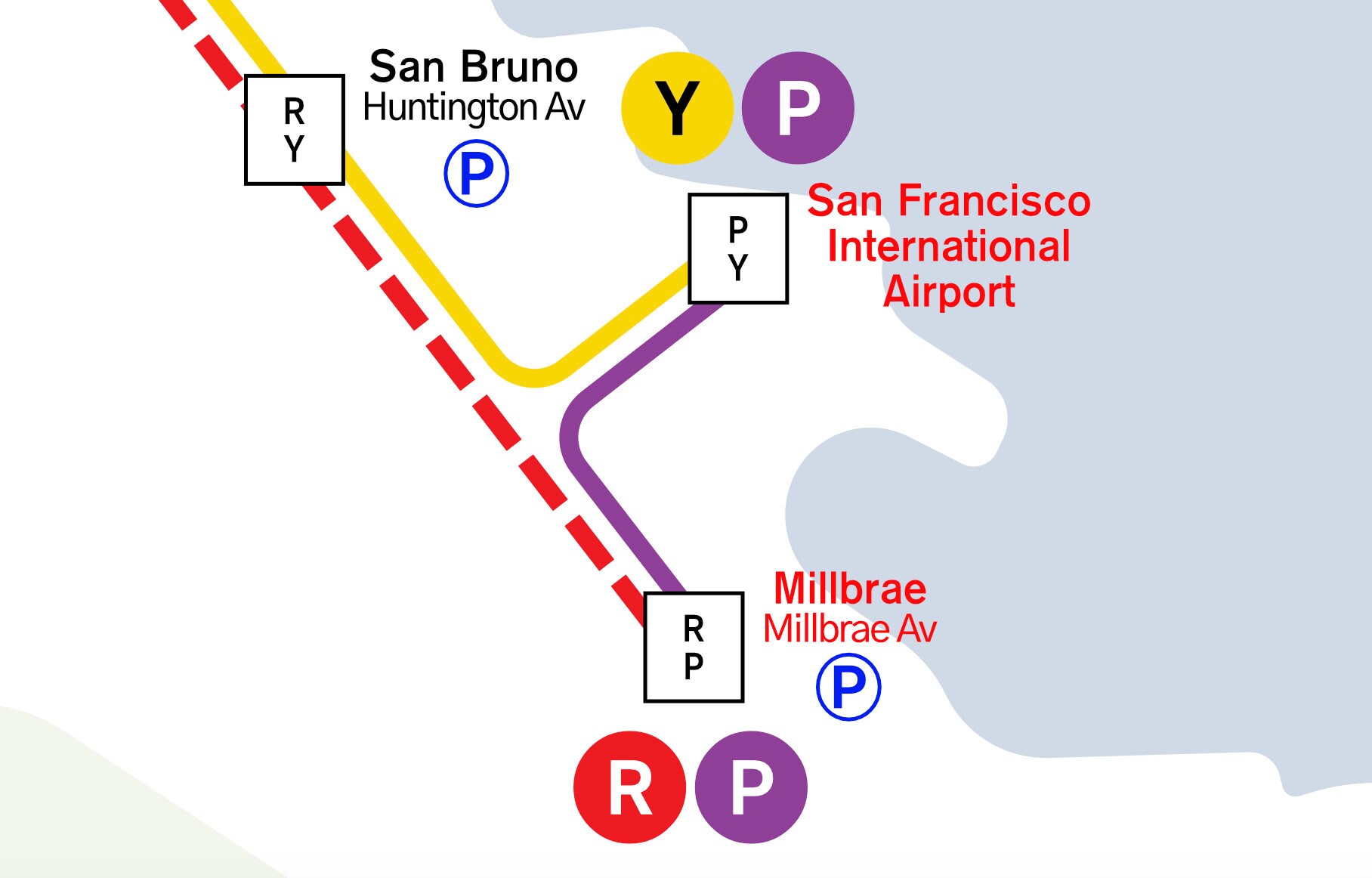 BART Map Based on 1967-1971 NYC Subway Map Design - Etsy