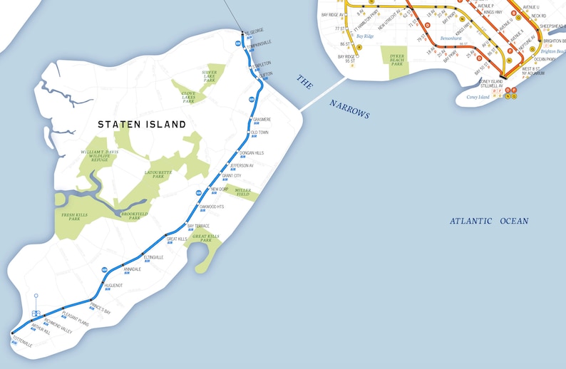 2024 New York City Subway Map in the Hybrid Style of Old Hagstrom and ...