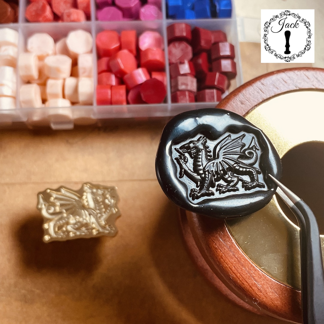 Dark Dragon 3D Relief Wax Stamp, 3D Embossed Wax Stamp, Dragon Wax ...