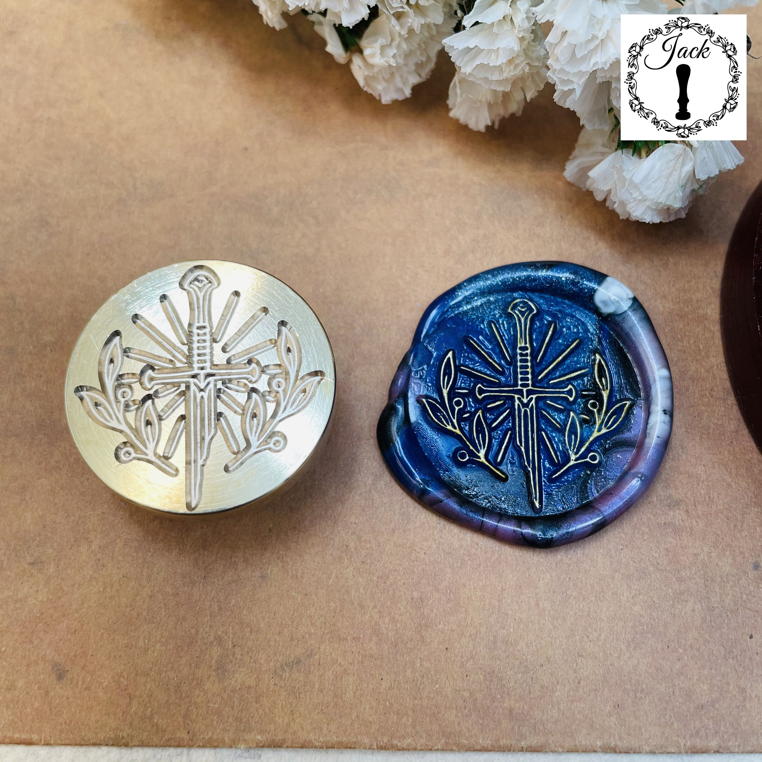 Wax Seal Stamp the Broken Sword Sword Wax Seal Stamp Retro - Etsy