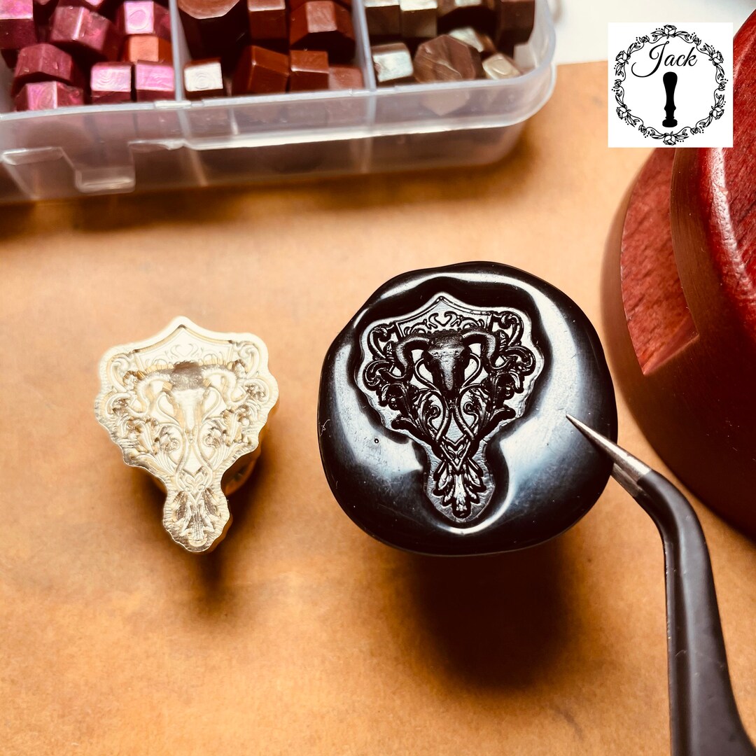Wax Seal Stamp Dark Demon, 3D Embossed Wax Seal Stamp, Retro Sealing ...