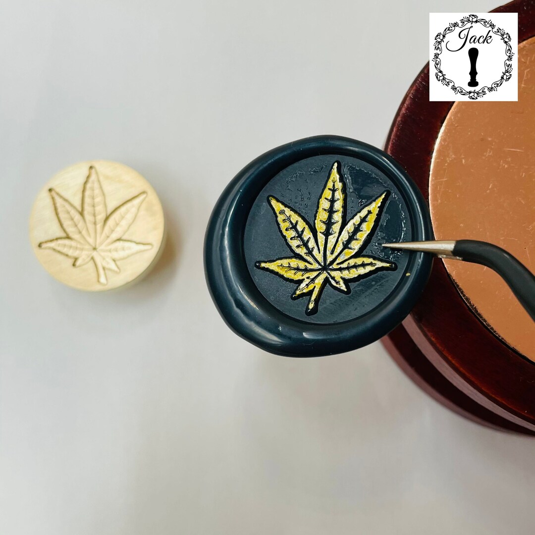 Wax Seal Stamp Maple Leaf, Maple Leaf Wax Seal Stamp, Retro Sealing Wax ...