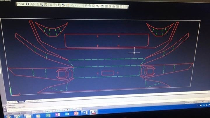 Dxf Files for 1995-2004 Toyota Tacoma Off-road Front Winch Bumper - Etsy