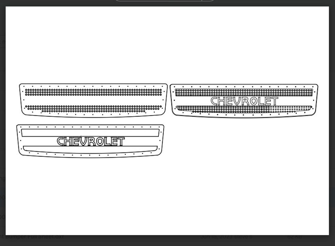 2007-2013 Chevrolet Silverado 2500/3500 Grille .dxf - Etsy