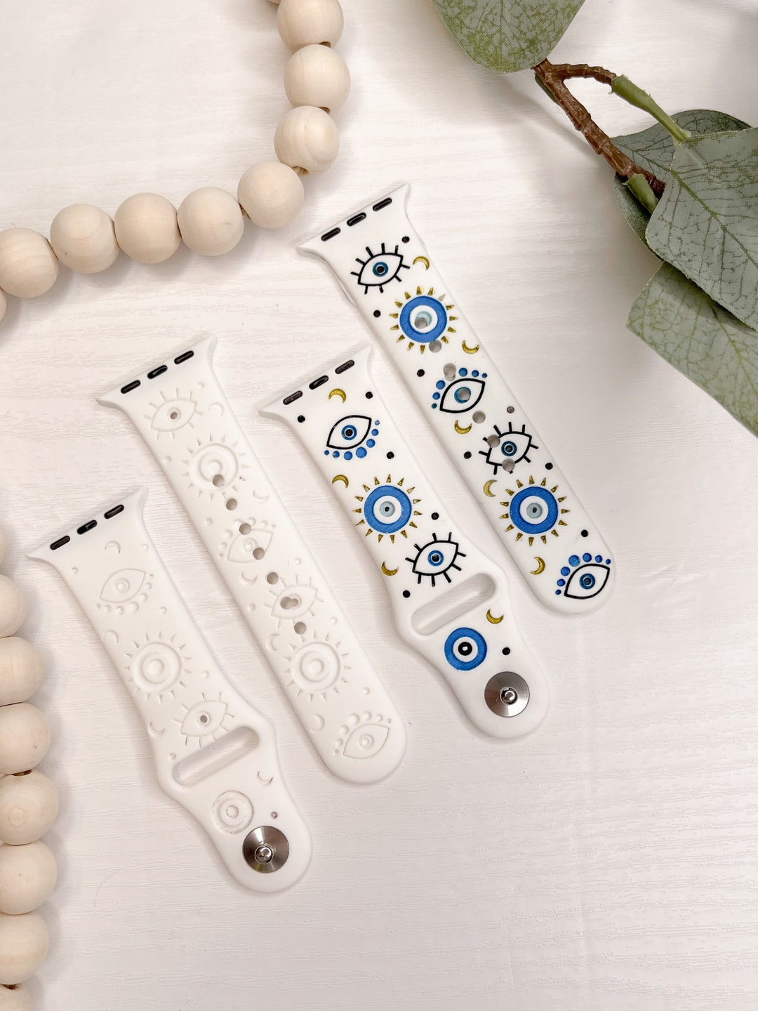 Evil Eye Watch Band / UNPAINTED Evil Eye Energy Watch Band / Smart ...