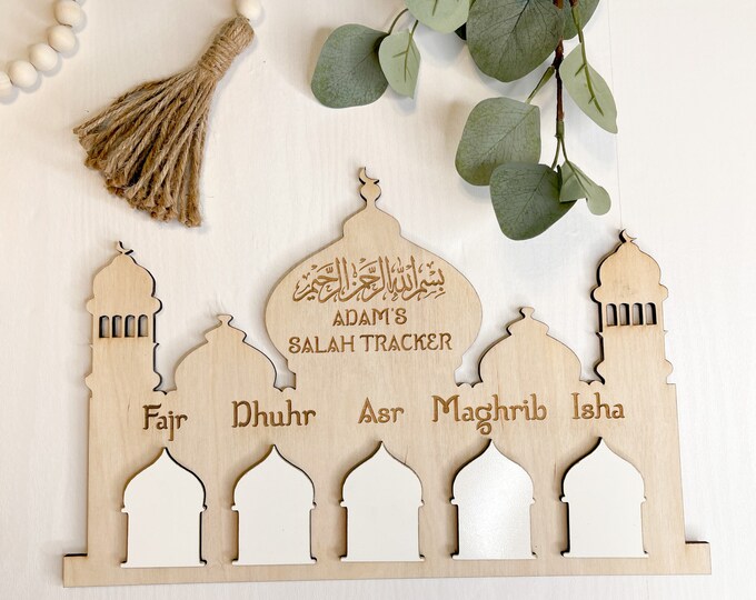 Custom Prayer Tracker, Salah Tracker, Ramadan Decor, Prayer Times ...
