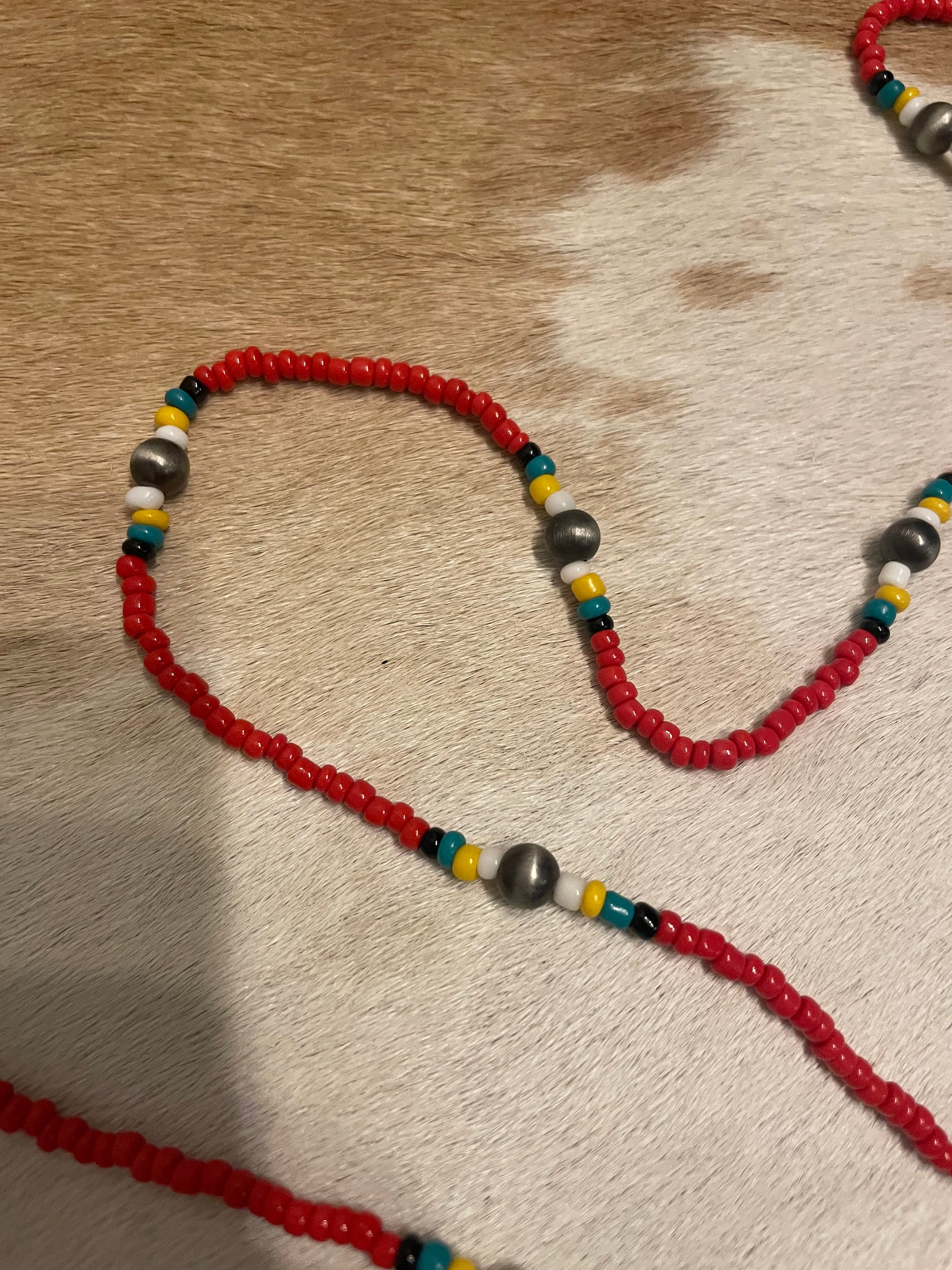 Native American Style Seed Bead Necklace - Etsy