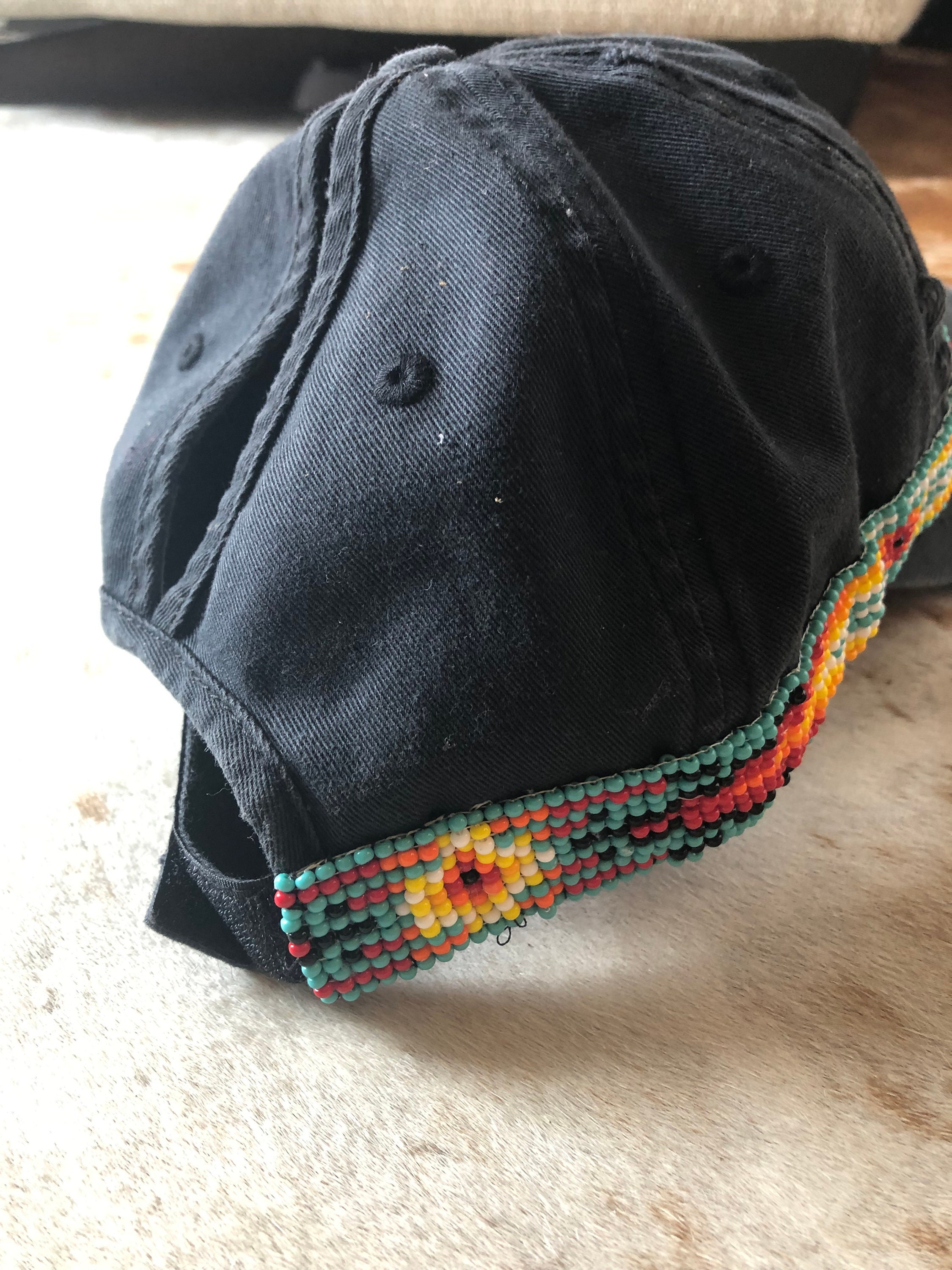 Women's Distressed Beaded Ball Cap - Etsy