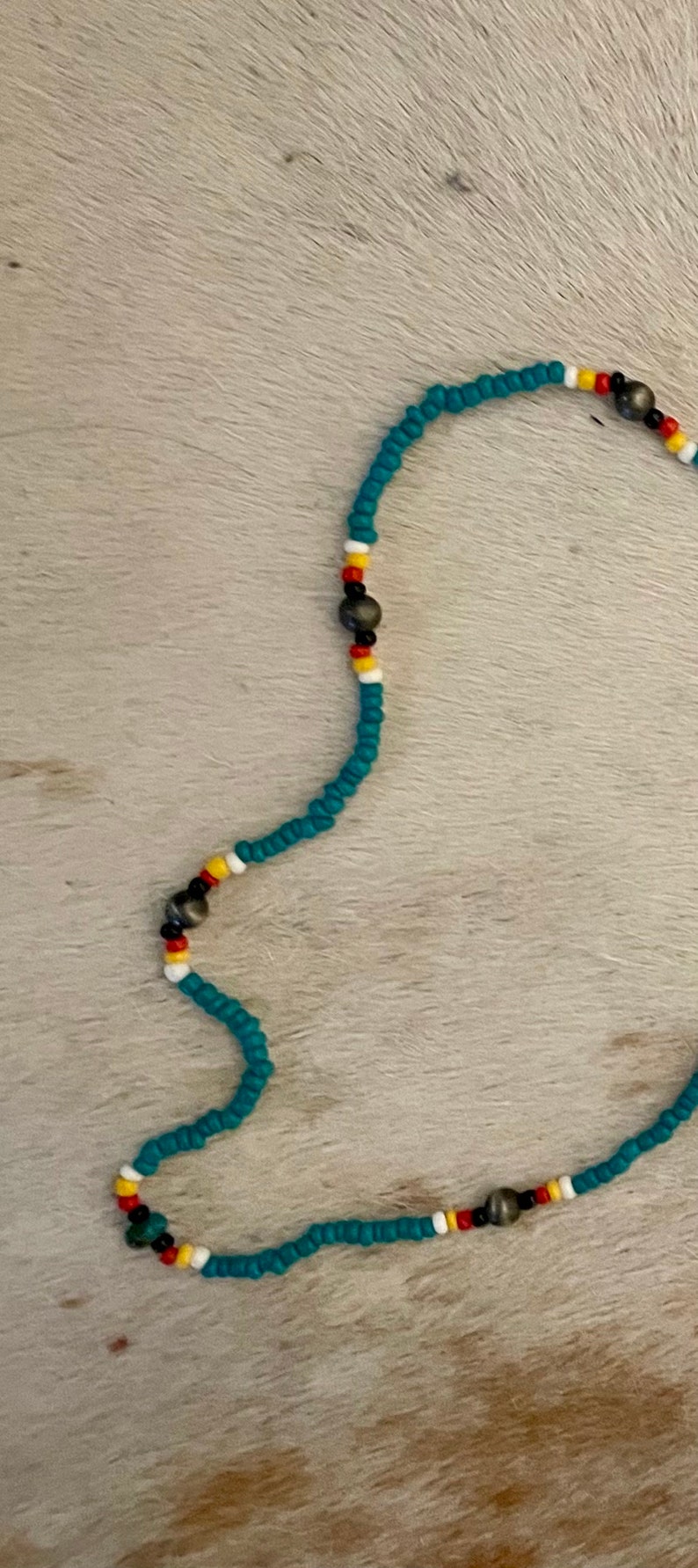 Native American Style Seed Bead Necklace - Etsy