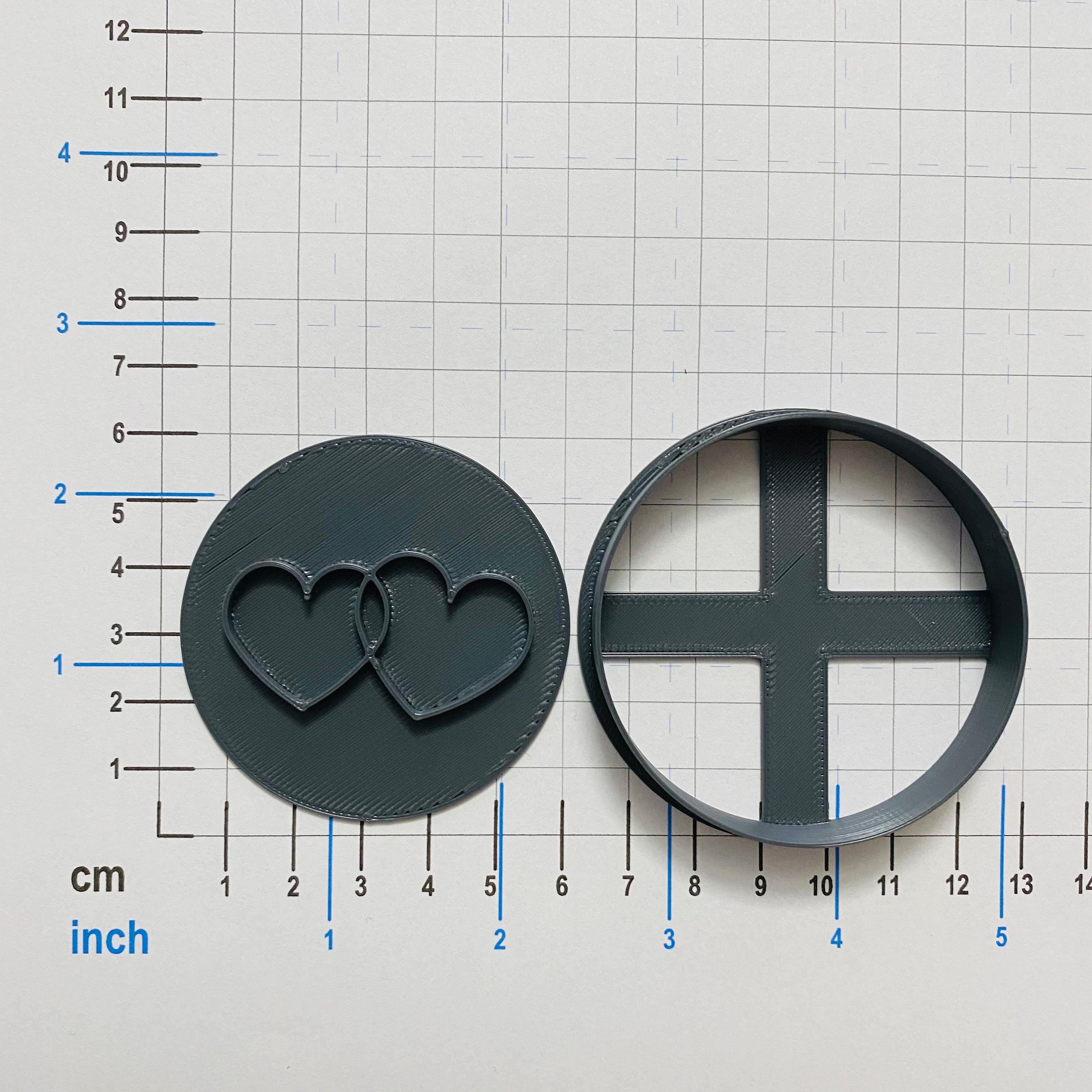 Double Heart Love Set Cutter Embossing Love Valentines Day | Etsy